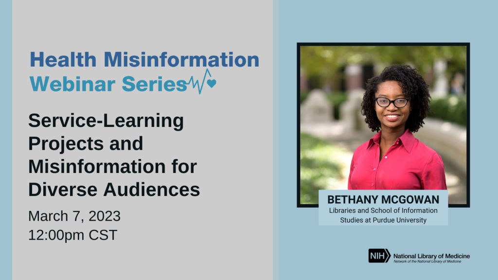 NNLM Health Misinformation Webinar Series – Region 4 News NNLM Health Misinformation Webinar Series – Region 4 News