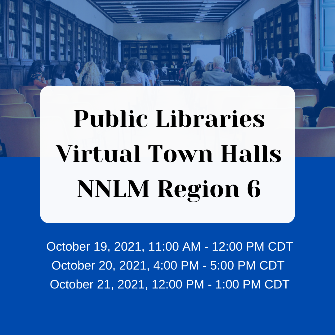 You’re Invited! Virtual Town Halls for Public Libraries in R6 – Region ...